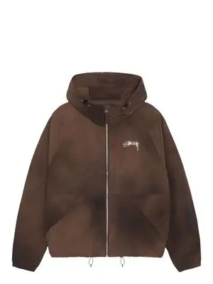 StÜssy Wave Dye Beach Shell Jacket - Brown