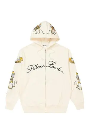 PALACE Carp Zip Hood - Cream