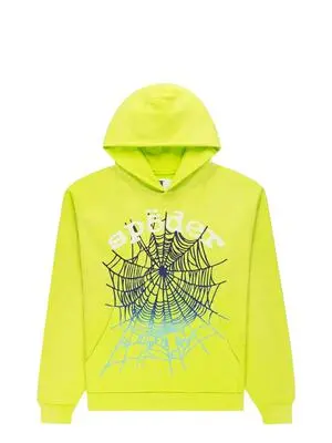 SP5DER OG Web V2 Gradient Hoodie Green