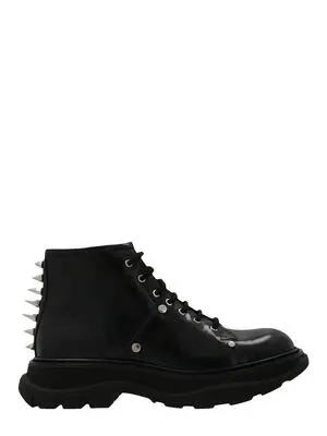 Alexander McQueen Tread Slick Lace-up Boots - Black