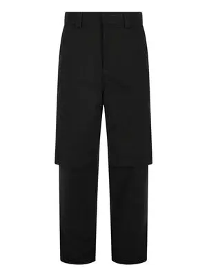 Off-White Double Layer Carpenter Pants - Black