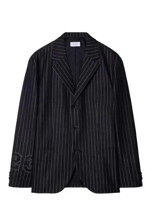 OFF-WHITE Pinstriped Blazer With '23' Print