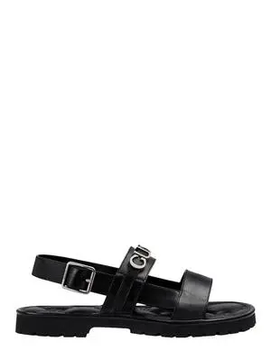 Gucci Logo Sandal - Black