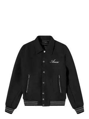 Amiri Bones Varsity Jacket - Black