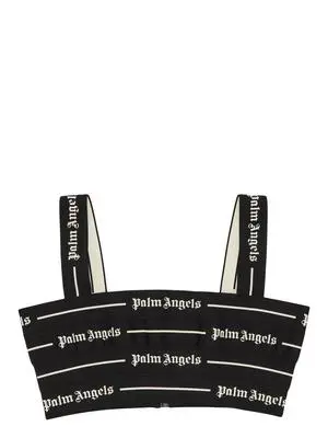 Palm Angels Logo Tape Top - Black