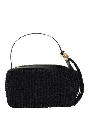 Sacai Punched Denim Pochette Bag - Black
