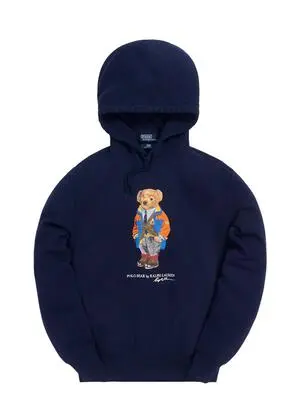 Kith X Polo Ralph Lauren Fleece Hoodie - Blue