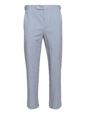 BODE Club Stripe Side Buckle Trousers - White
