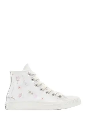 CONVERSE Chuck Taylor All Star High 'embroidered Flowers - White