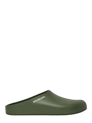 Balenciaga Pool Closed Slides Green