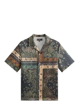 Kith Panelled Bandana Thompson Camp Collar Shirt - Green