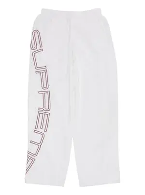 Supreme Embroidered Track Pant - White