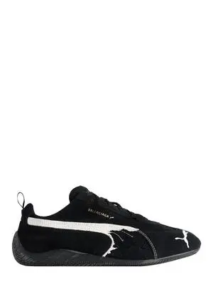 Balenciaga X Puma Speedcat Suede Sneakers - Black