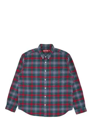 Supreme Plaid Flannel Shirt - Blue