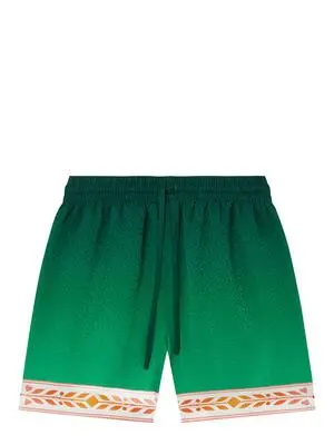 Casablanca Silk Shorts - Green