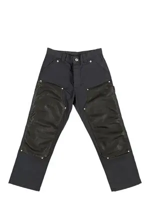 Chrome Hearts Leather Knee Carpenter Pants - Black