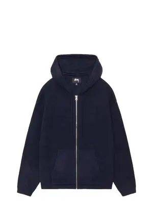 StÜssy Hooded Zip Sweater - Blue