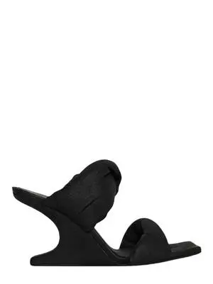 Rick Owens Cantilever 8 Twisted Leather Sandal - Black