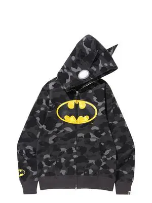 A BATHING APE X Dc Batman Color Camo Full Zip Hoodie #1 - Black