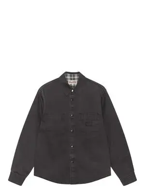 StÜssy Heavy Washed Canvas Shirt - Black