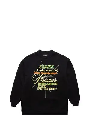 PLEASURES Faith Crewneck Sweatshirt - Black