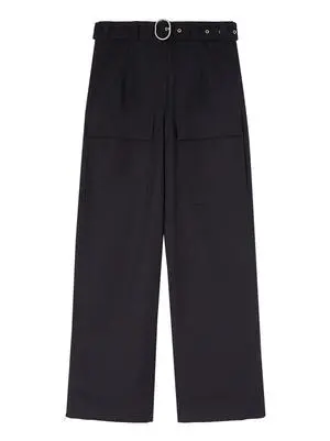 JIL SANDER Relaxed Trouser - Black