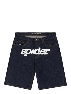 SP5DER V3 Logo Denim Short - Blue