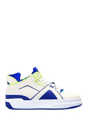 JUST DON Tennis Courtside Mid Sneakers - White