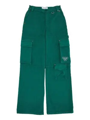 MARINE SERRE Workwear Pants - Green