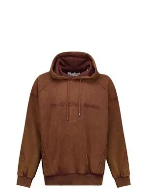 FENG CHEN WANG Washed Hoodie - Brown