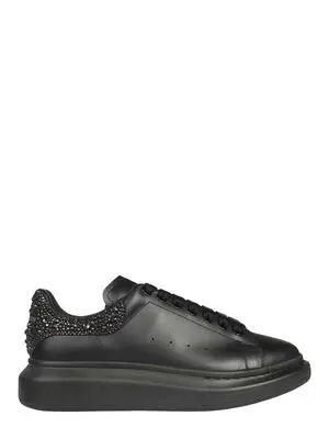 ALEXANDER MCQUEEN Oversized Low Top Sneaker With Crystal Embellishments