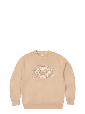 PALACE X C.p. Company Over Dyed Crew Sweat - Tan