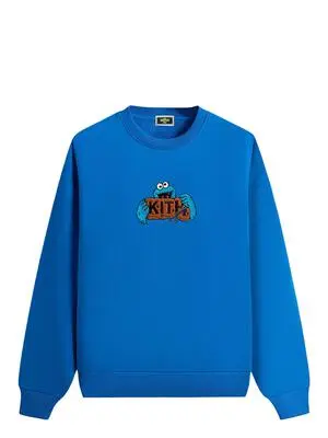 Kith X Sesame Street Cookie Monster Nelson Crewneck - Blue
