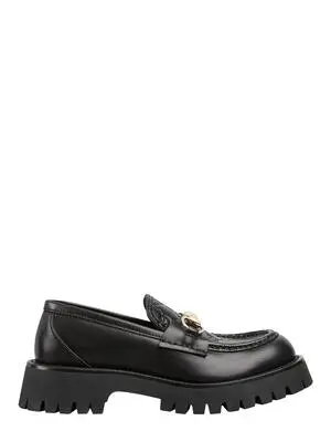 Gucci Horsebit Lug Sole Loafer - Black