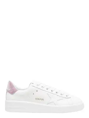 GOLDEN GOOSE Purestar Glitter Sneakers - White