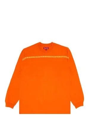 Supreme Intarsia Stripe Long-sleeve Top - Orange
