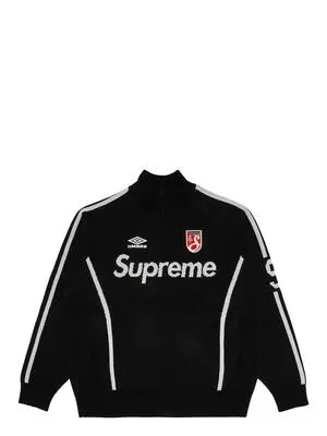 Supreme X Umbro Zip Up Sweater - Black