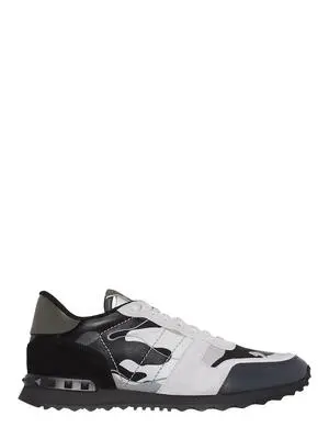 Valentino Garavani Rockrunner Lace Sneakers - Grey