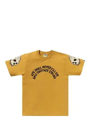 A BATHING APE Souvenir Skull Tee - Yellow