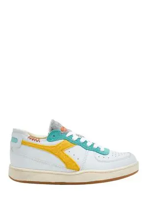DIADORA Mi Basket Row Cut Sneakers - White