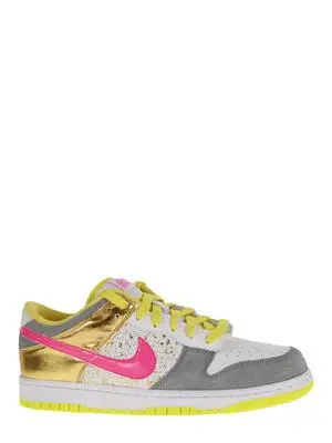Nike Dunk Low Metallic Gold Sneakers - White