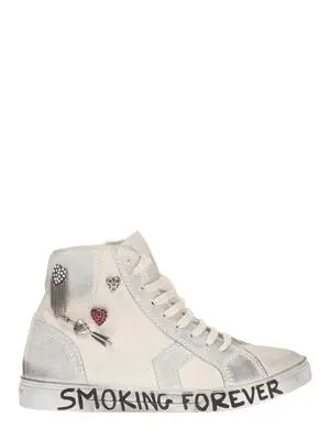 Saint Laurent Joe High-top Sneakers - White