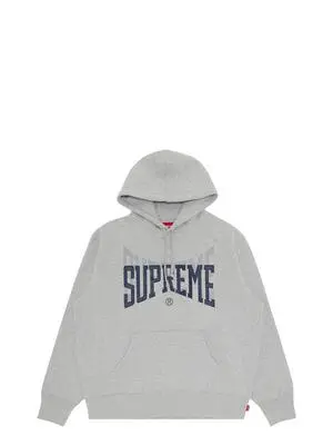 Supreme Rhinestone Shadow Hooded Sweatshirt - Grey