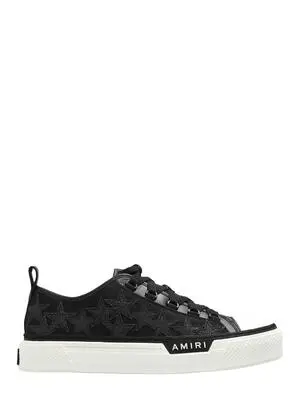 Amiri Stars Court Low Glitter Sneakers - Black