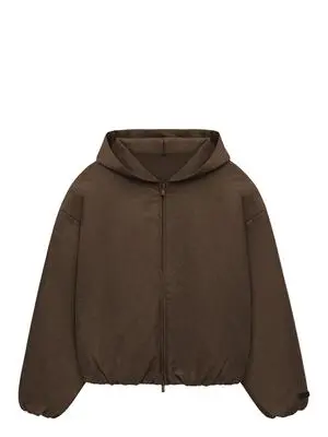 Fear Of God Textured Nylon Hooded Bomber Jacket - Brown