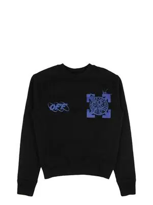Off-White Graphic Print Sweatshirt - Black