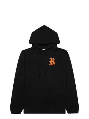 Raf Simons Embroidered R Patch Hoodie - Black