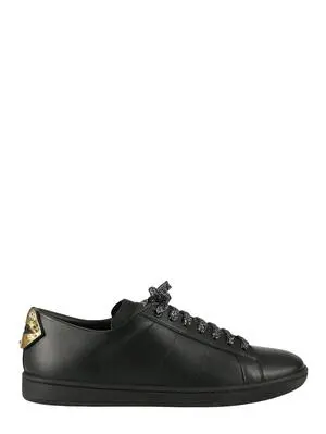 Saint Laurent Court Classic Low Lips Sneakers - Black