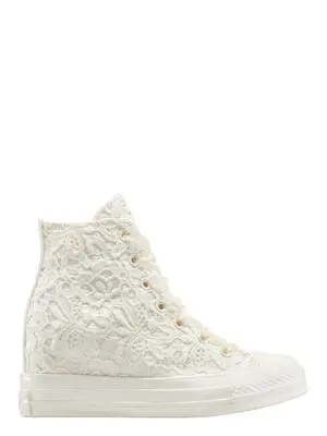 CONVERSE Chuck 70 Wedge Platform High Crocheted Satin - Cream