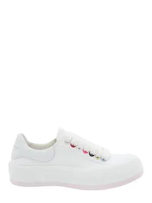Alexander McQueen Deck Lace Plimsoll - White
